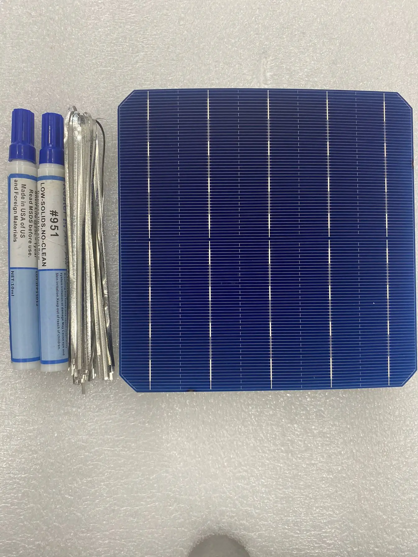 Promotion-50pcs-22-5-3W-156mm5BB-Mono-Solar-cell-with-solar-tab-wire ...