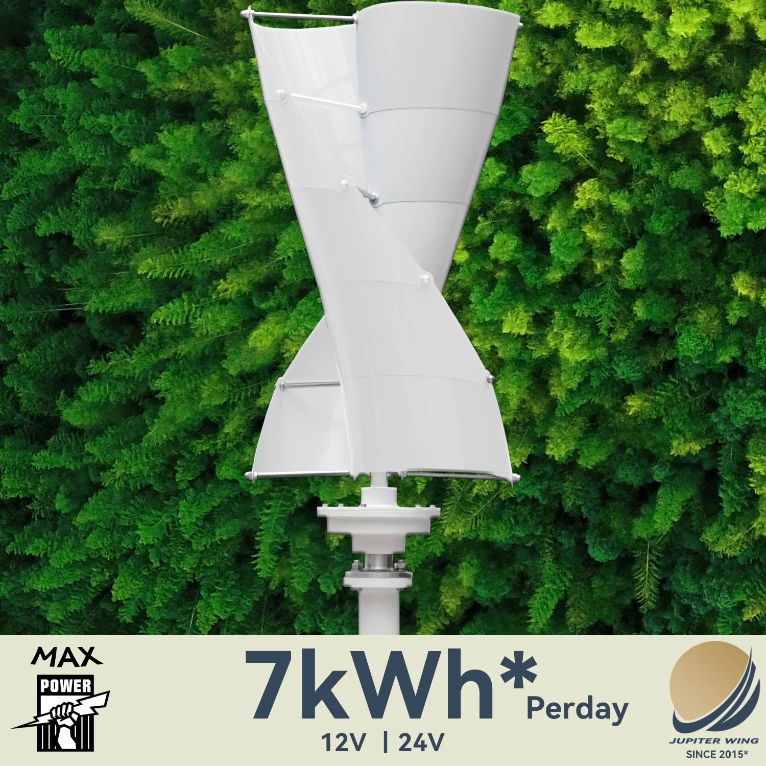 【No Fake Wattage】Jupiterwind Vertical Spiral Wind Turbine High ...