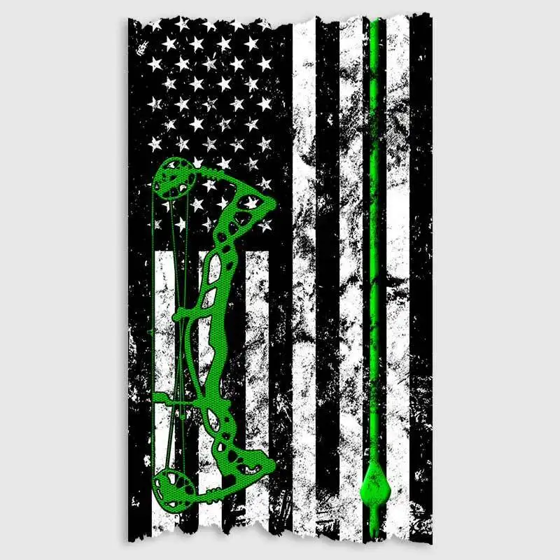 American Flag Bow Decal