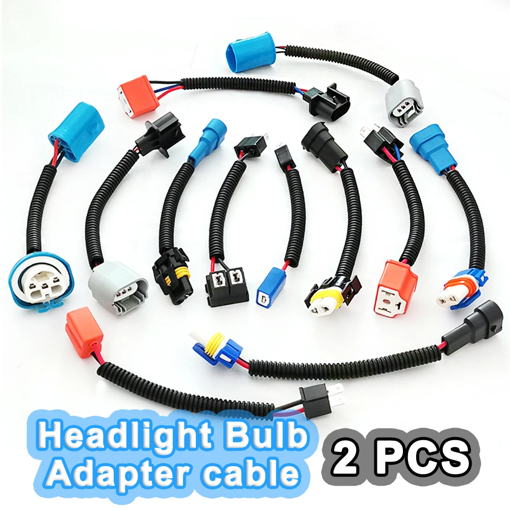 H11 to H1 Adapter Cable H7 Headlight Bulb Wire Car Fog Light Convert ...