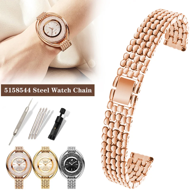 Bracelet-de-montre-en-acier-pour-femme-Swarovski-5158544-548-JOMetal ...