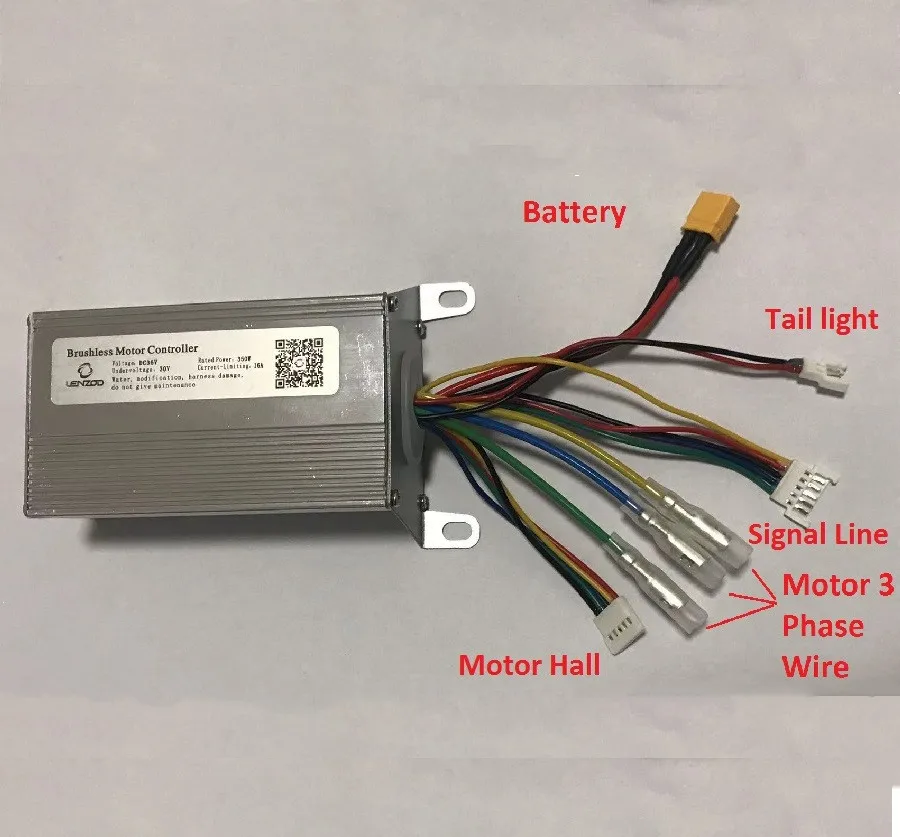 For-M365-Electric-Scooter-Brushless-Motor-LENZOD-Controller-36V-350W ...