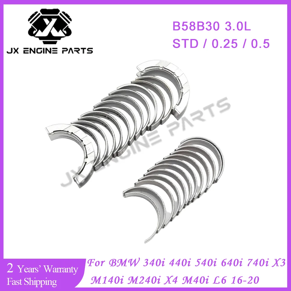 B58B30A Engine Crankshaft Main ConRod Bearing Set For BMW 3.0 3.0L 340i ...
