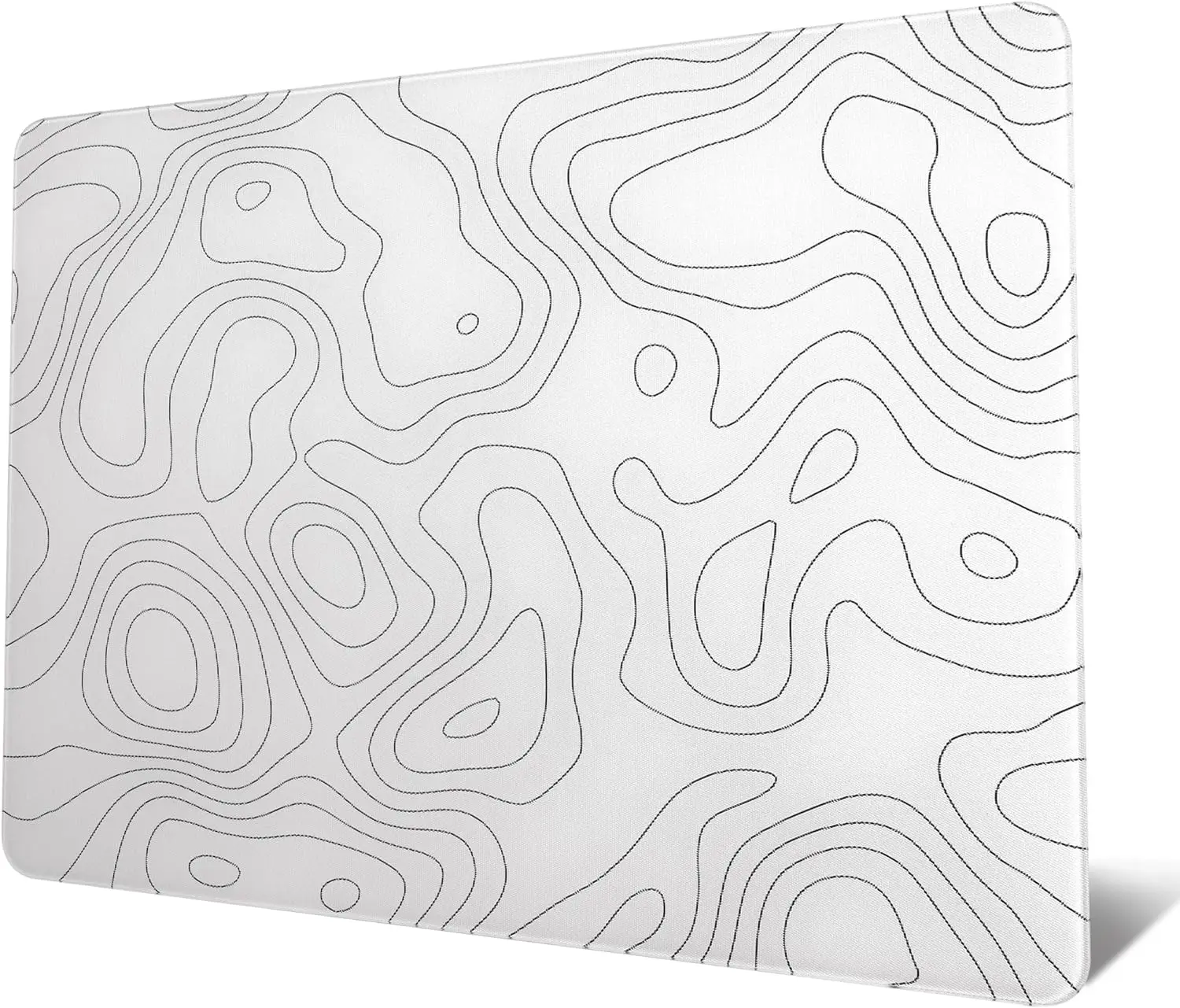 XVX-White-Glass-Mouse-Pad-Topographic-Map-Glass-Gaming-Mouse-Pad-Hard ...