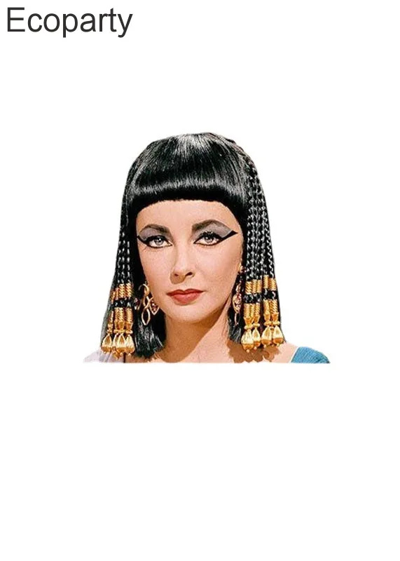 Cosplay Cleopatra Wig Prom Dress Egyptian Wig Dress up Beaded ...