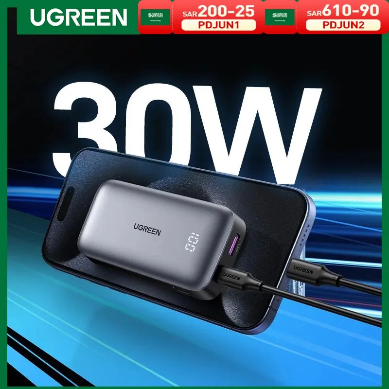 UGREEN-PD-30W-Power-Bank-Fast-Charge-10000mAh-Portable-PowerBank-for ...