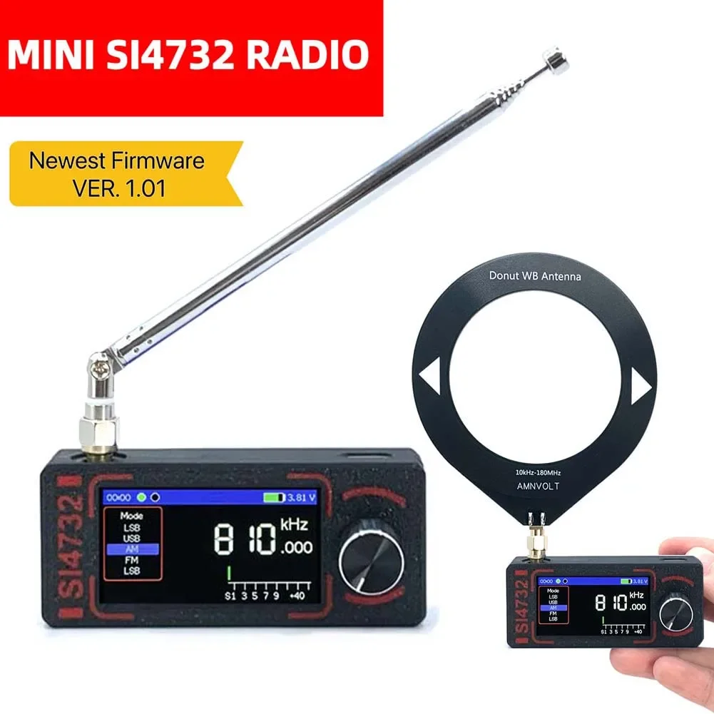 SI4732 Radio Kit For SMA-KE Antenna For FM AM LSB USB With 800 MAh ...