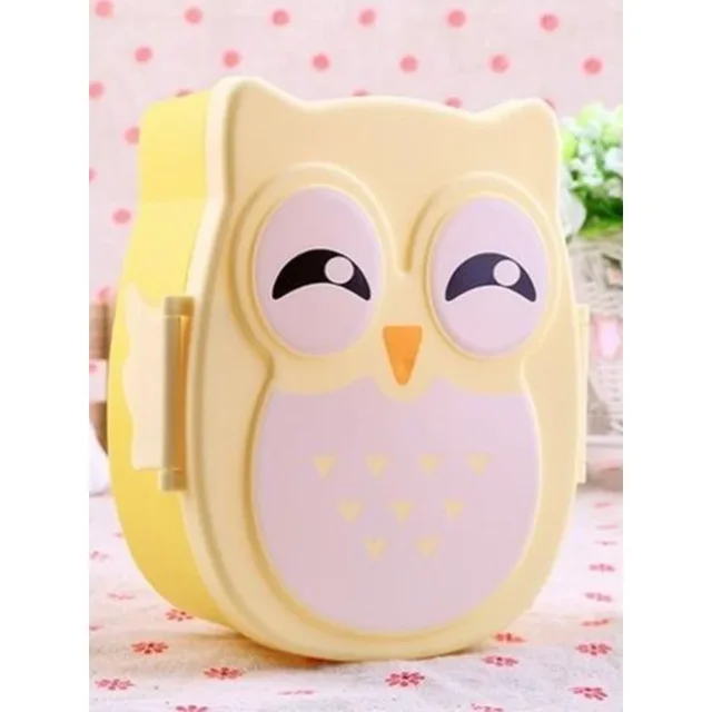 Portable Owl Lunch Box Plastic Children’s Lunch Box Food Container ...