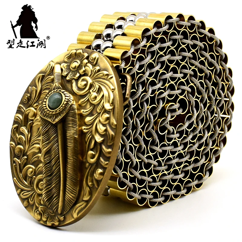 Men-s-Belt-Army-Style-Combat-Belts-Pure-copper-belt-Handmade-Luxury ...