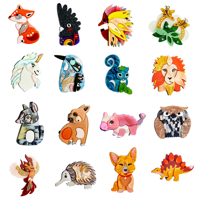 Brooches Girls Acrylic | Brooches Pins Trendy Acrylic | Acrylic Brooch ...