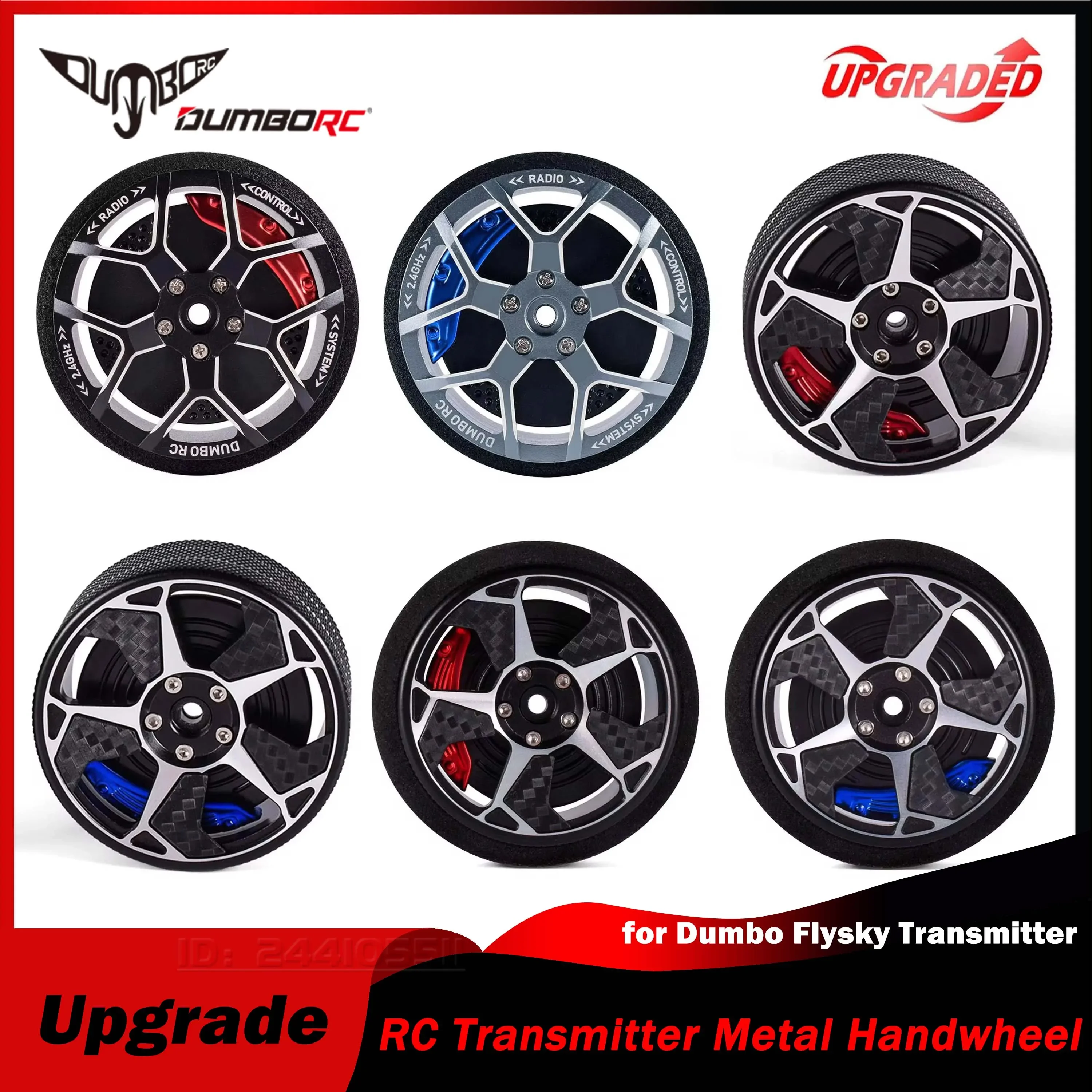DUMBORC Upgrade Metal Handwheel Transmitter Direction Steering Wheel ...