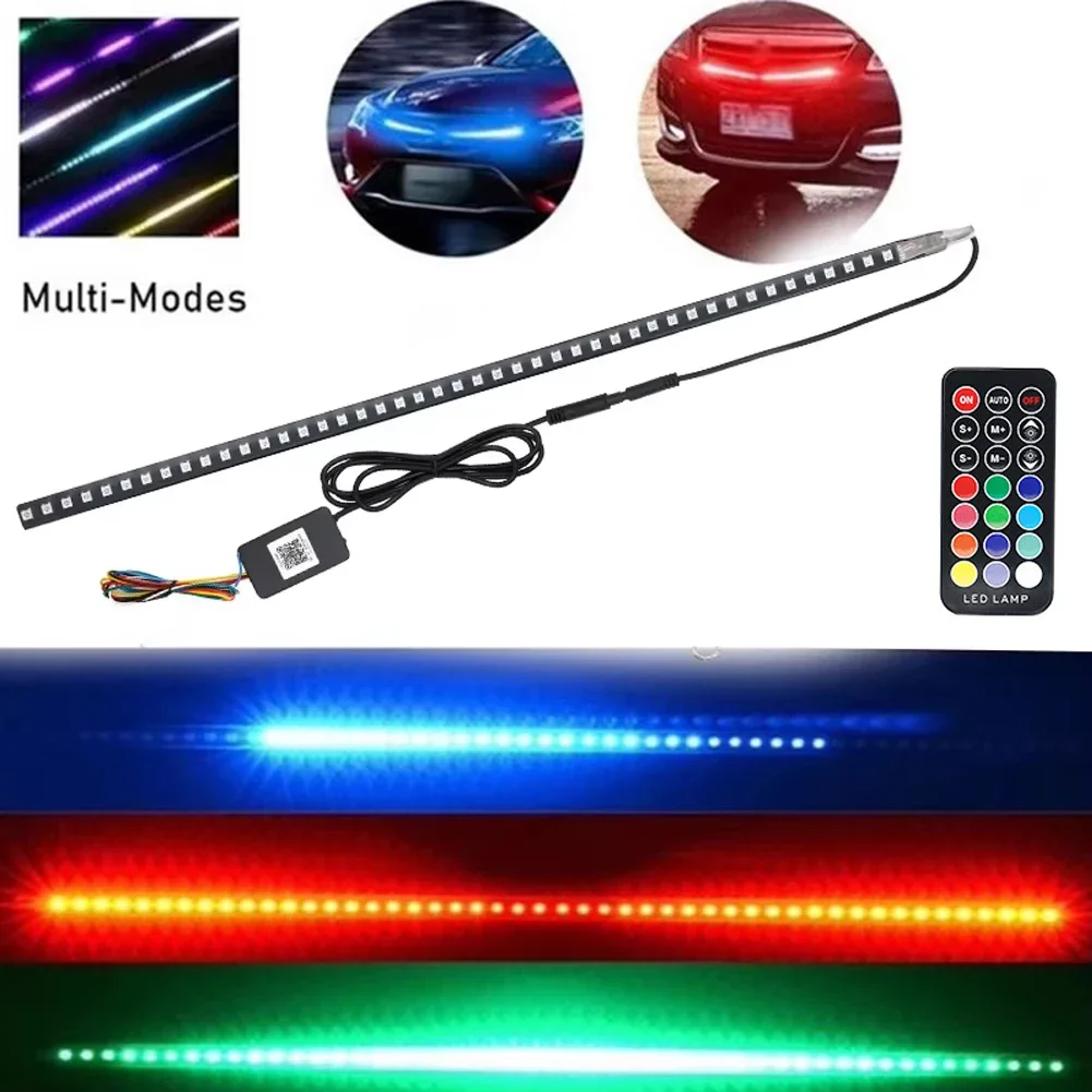 22inch 48LED DC 12V Car LED RGB Lights Scanner Knight Rider Strobe ...