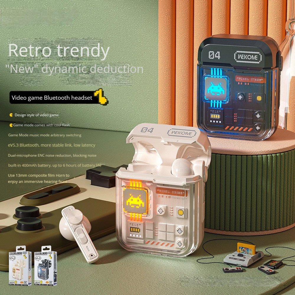 2023-New-Retro-Style-Bluetooth-Headset-Creative-Design-Wireless ...