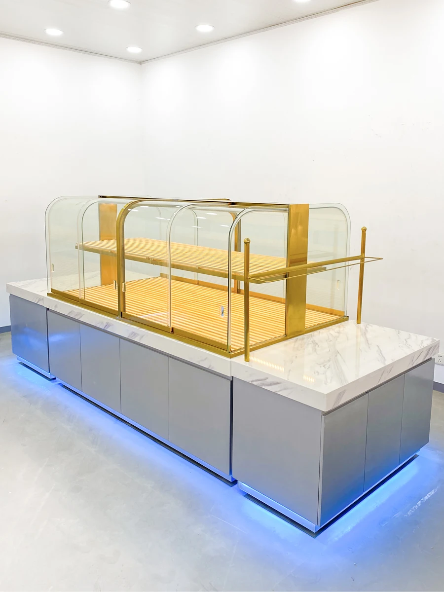 Bakery-cabinet-Custom-baking-display-cabinet-stainless-steel-titanium ...