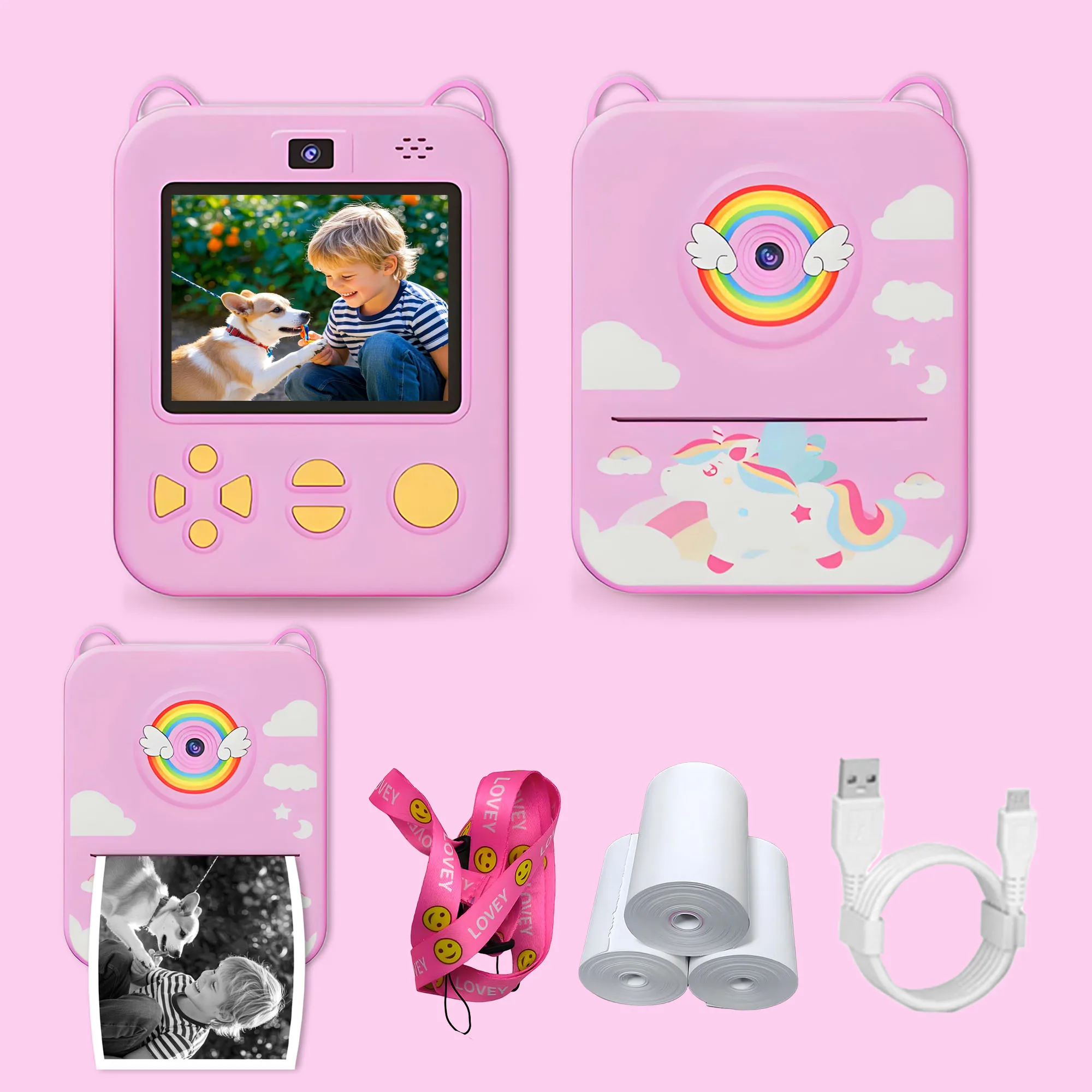 Kids Camera Children's Camera For Kids Instant Print Portable Small ...