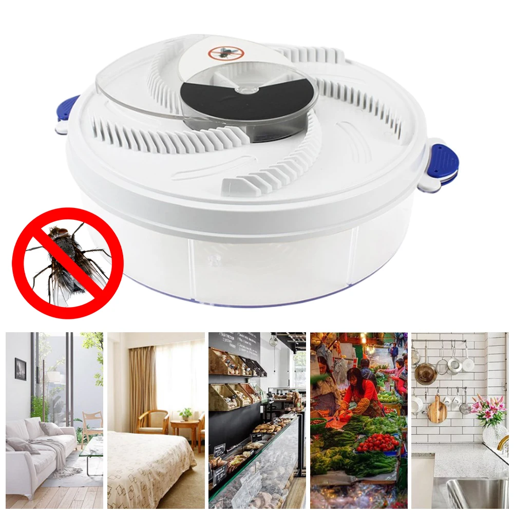 Automatic-Flycatcher-Pest-Control-Catcher-High-Efficiency-Rotating-Fly ...