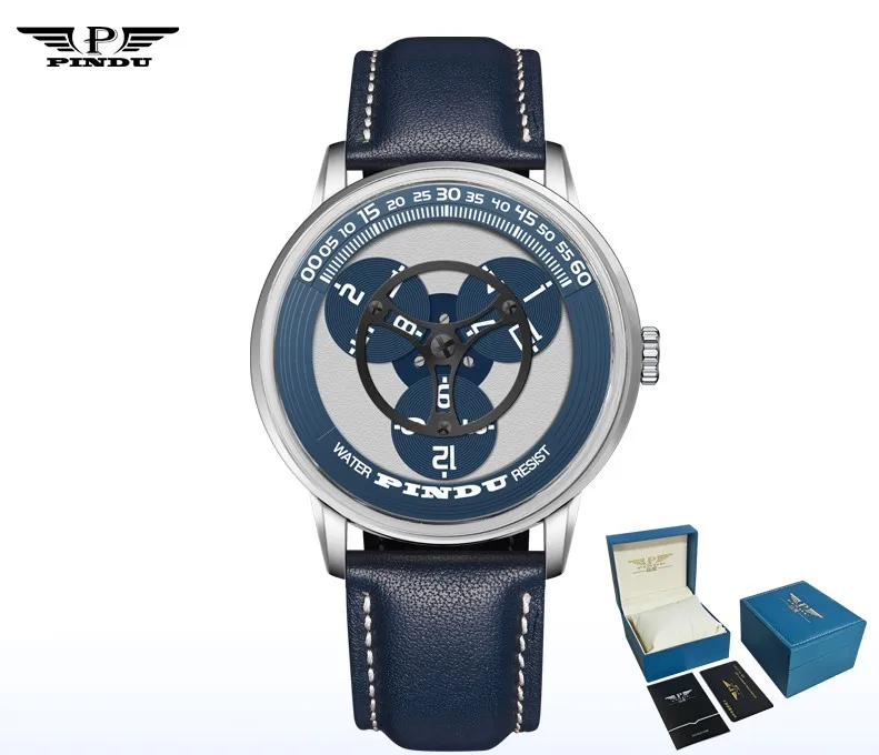 2024 Pindu fashion luxury men's watch 8215 movement top brand belt ...