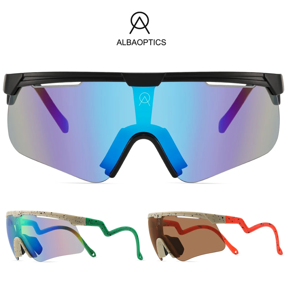 Albaoptics Cycling Sunglasses Men UV400 Sport Goggles Bike Bicycle Eyewear Alba Delta Women Male ...