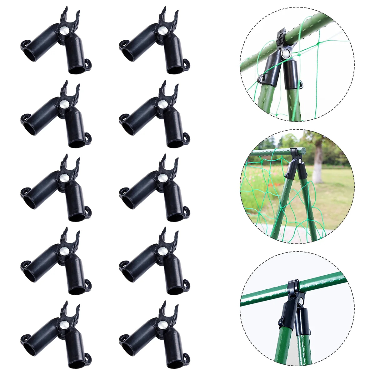10-Pcs-Bracket-Connector-Flower-Plants-Adjustable-Plastic-Connectors ...