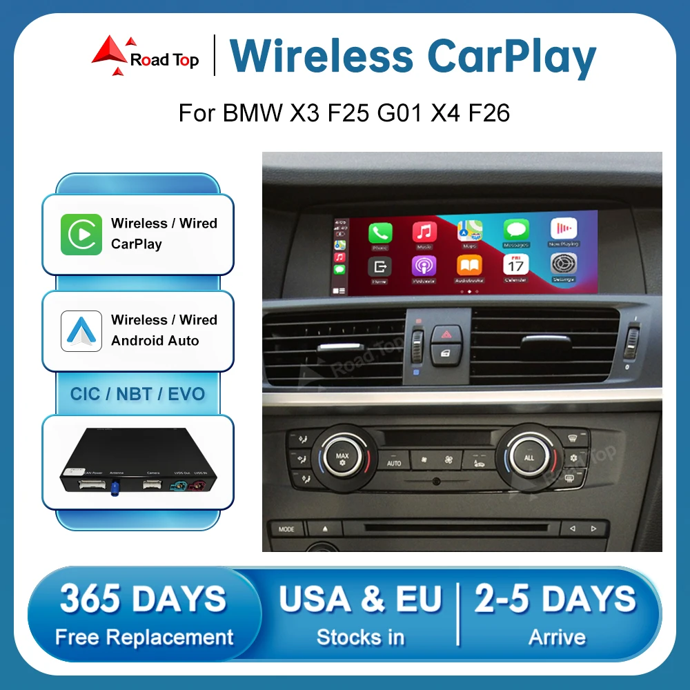 Wireless-CarPlay-Android-Auto-for-BMW-CIC-NBT-EVO-System-X3-F25-G01-X4 ...