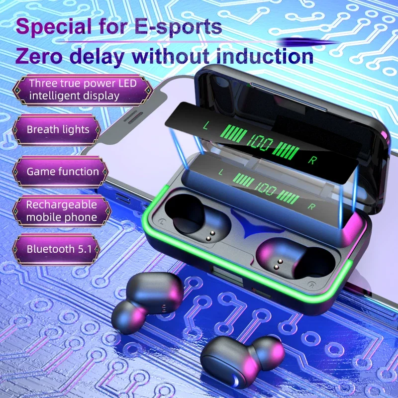 Auriculares-TWS-E10-con-Bluetooth-5-0-intrauditivos-est-reo-HiFI-auriculares-inal-mbricos-para ...