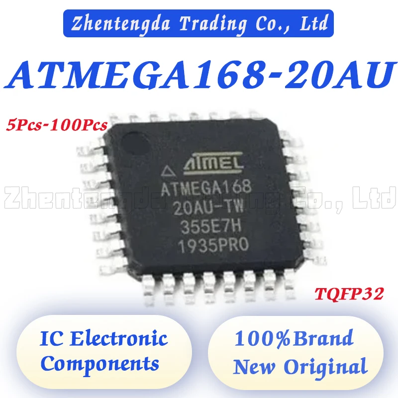 IC-Chip-TQFP32-ATMEGA168-20AU-ATMEGA168-20-ATMEGA168-ATMEGA-100-New ...
