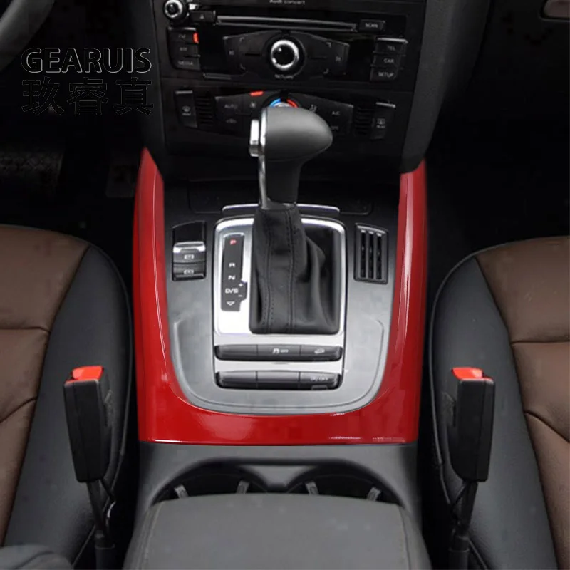 For-Audi-Q5-8R-2009-2017-Center-Console-Gear-Shift-Frame-Decoration ...