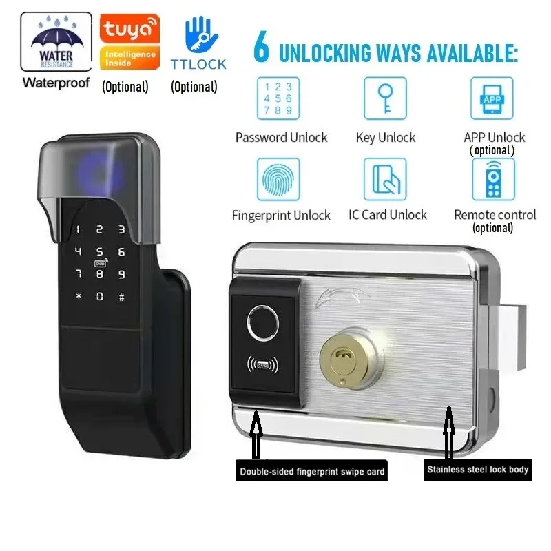 Tuya-imperme-vel-Smart-Door-Lock-TTLock-Fechadura-de-impress-o-digital ...