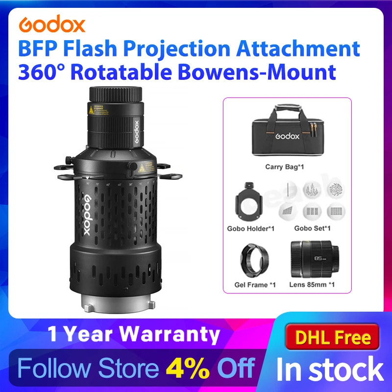Godox-BFP-Flash-proje-o-anexo-360-Rotatable-Bowens-Mount-Craft-pontos ...