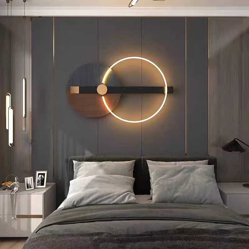 Nordic-LED-Ring-Wall-Lamp-Designer-Art-Decoration-Lighting-Sconce-For ...