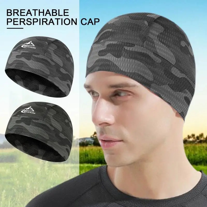 Cooling Skull Caps Breathable Sweat Wicking Cycling Running Hat ...