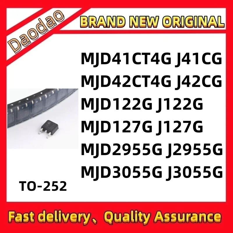 10Pcs-MJD41CT4G-J41CG-MJD42CT4G-J42CG-MJD122G-J122G-MJD127G-J127G ...