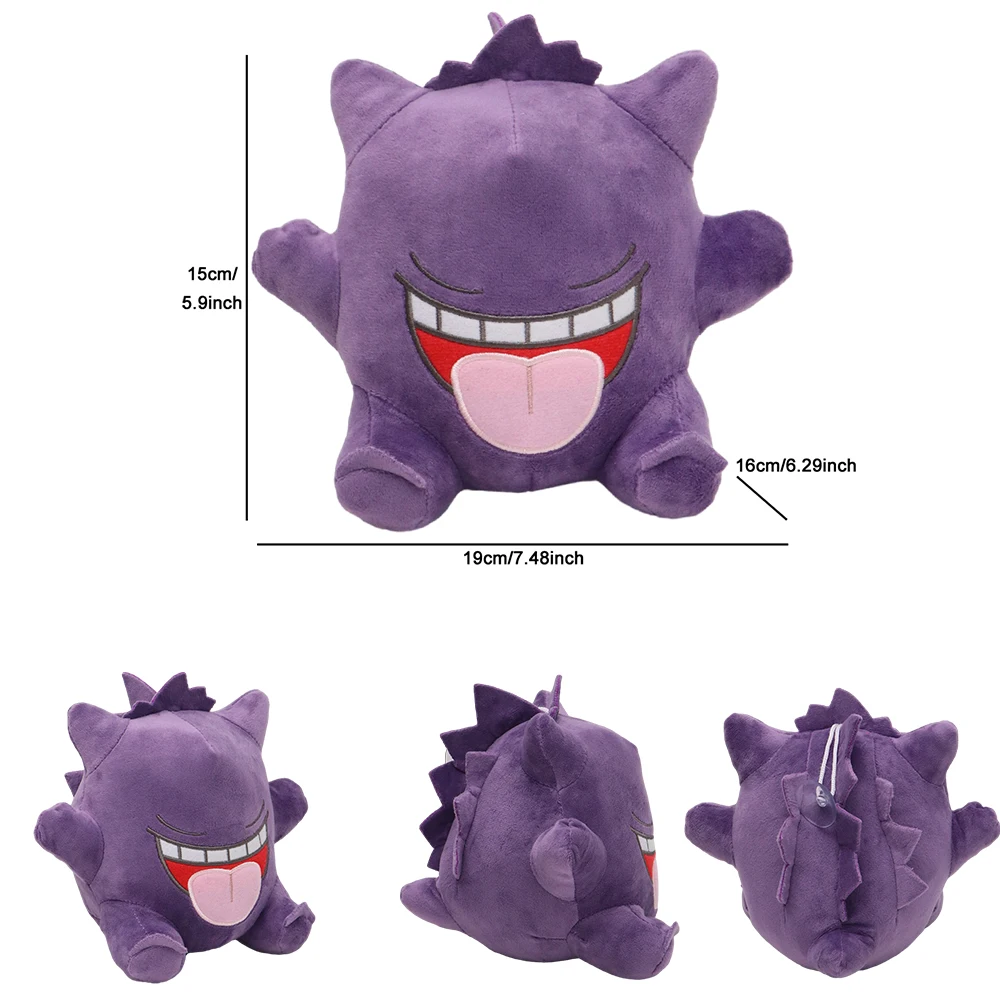 NEW Gengar Pokemon Soft Plush Toy Gengar Stuffed Animal Dolls Cartoon ...