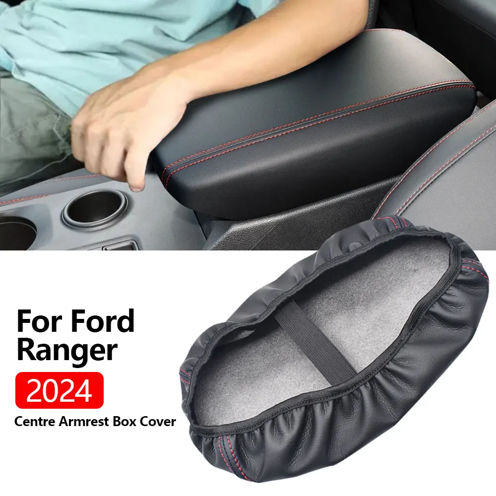 Leather-Armrest-Cover-Cushion-Arm-Rest-Cover-for-Ford-Ranger-2024-2023 ...