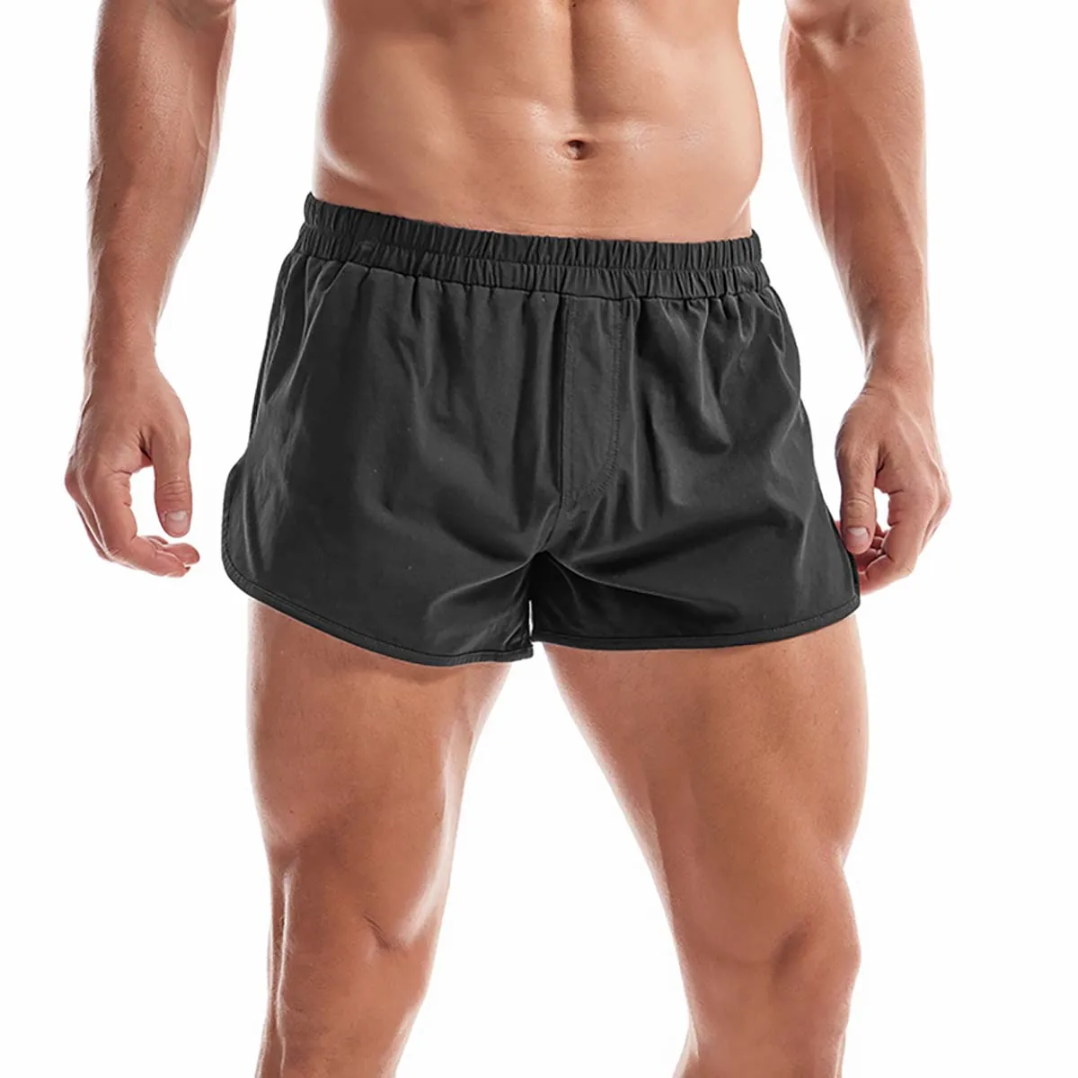 Sous-v-tements-pour-hommes-Boxer-Shorts-Coton-Split-Side-Ultra-Shorts ...