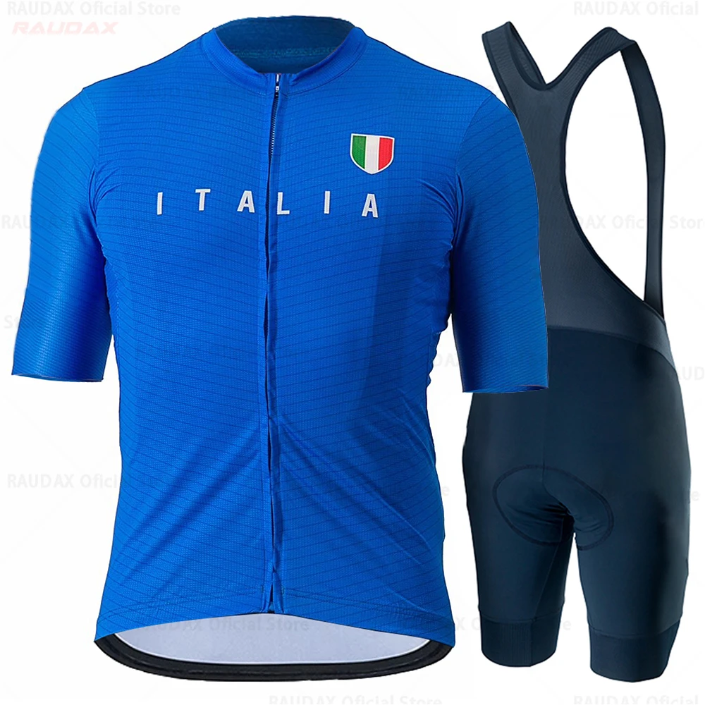 Raudax Italy Cycling Set Man Cycling Jersey Short Sleeve Bicycle ...