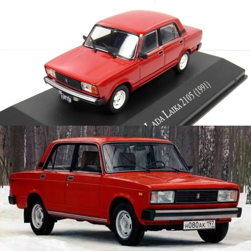 Diecast-1-43-Scale-IXO-Lada-Laika-2105-1991-Red-Alloy-Car-Model ...