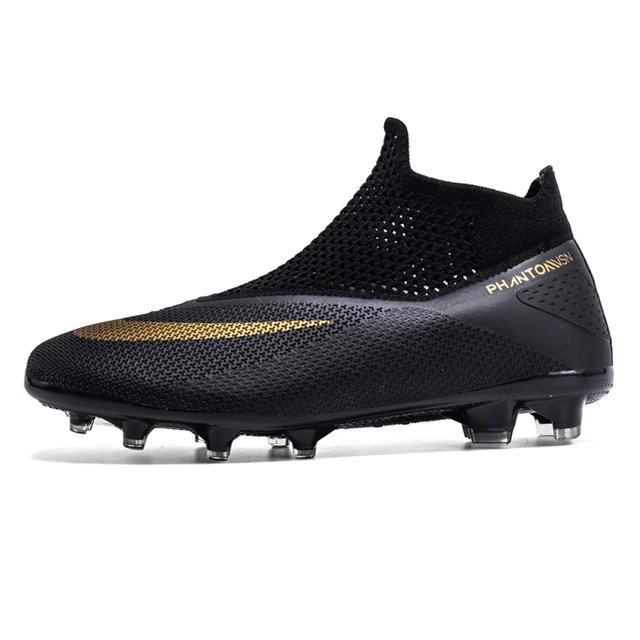 High Top Breathable Football Boots for Men Anti-Slip Grass Training ...