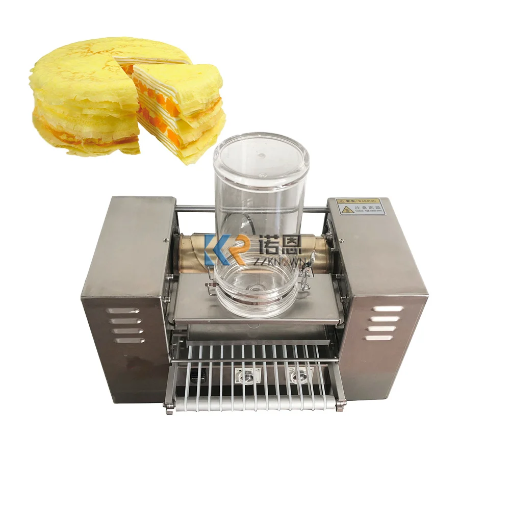 Fully Automatic Table Top Layer Cake Machine Birthday Egg Rolls Skin ...