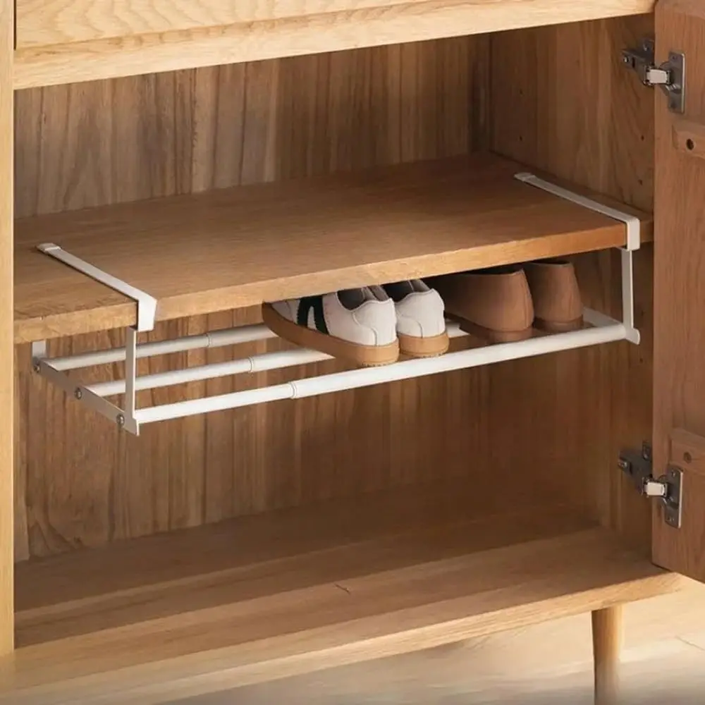 Simple-Partition-Shoe-Tray-storage-Household-Retractable-Under-Hanging ...