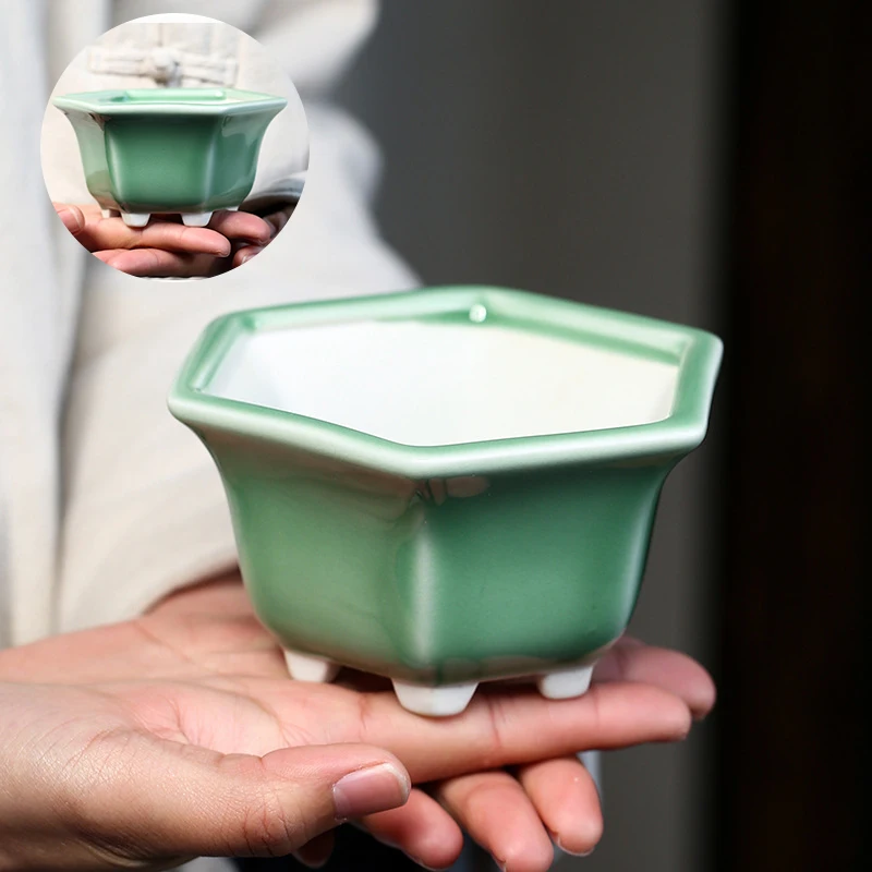 Chinese-Purple-Clay-succulent-Flowerpot-Glazed-Ceramic-Bonsai-Pot ...