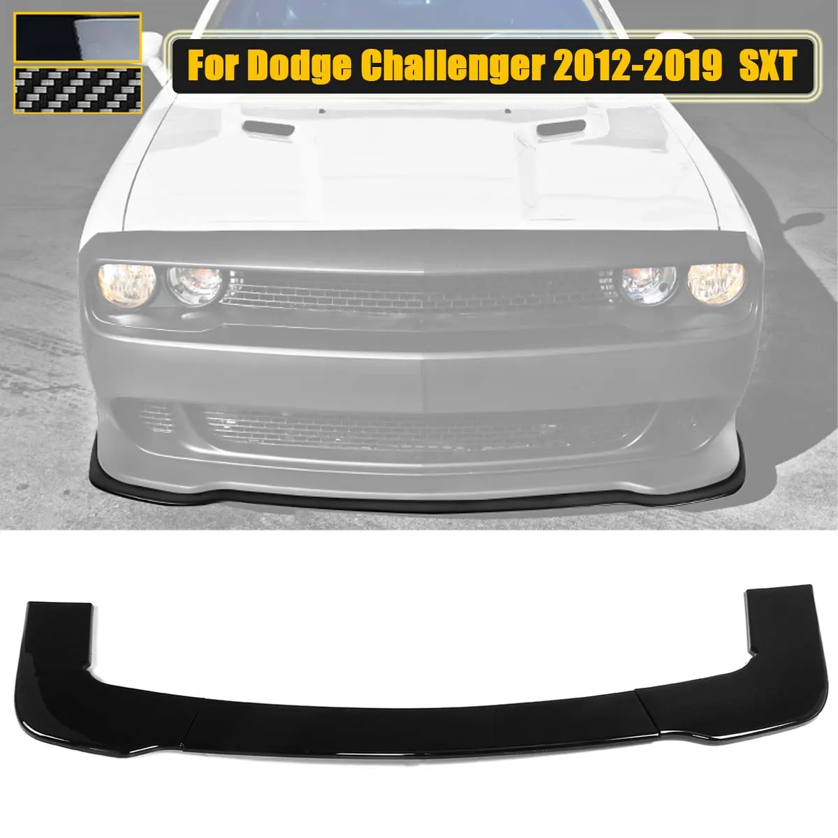 3PCS-Front-Bumper-Lip-Deflector-Splitter-Body-Kit-Spoiler-Cover-For ...