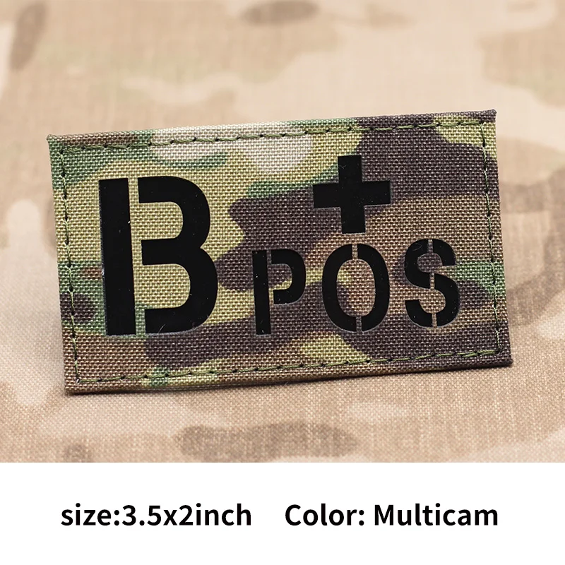 Blood type patch tactical patch A B O AB blood type tactical vest patch ...