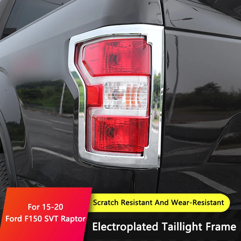 QHCP-Car-Taillight-Frames-1Pair-Silver-ABS-Protection-Rear-Headlight ...