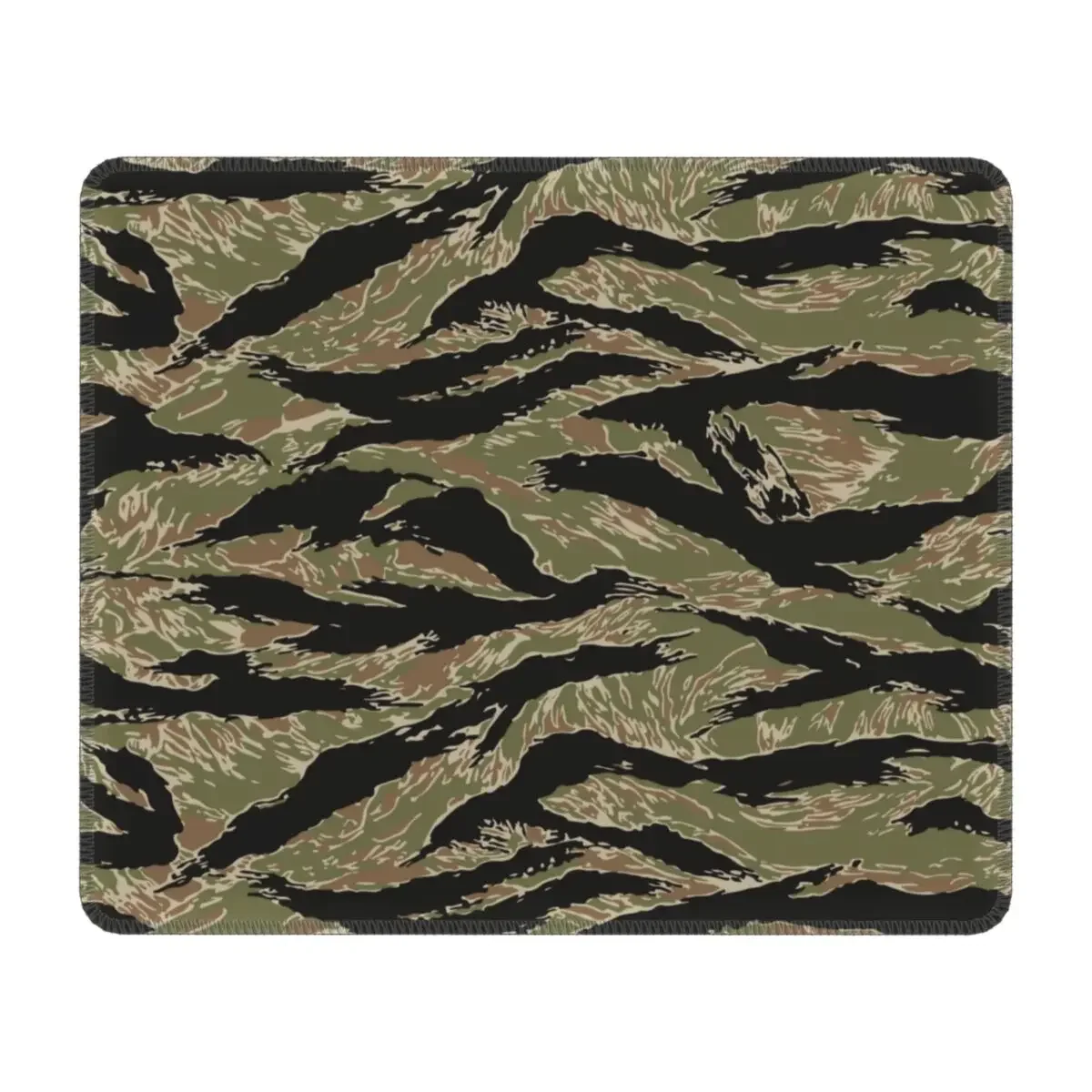 Tiger-Stripe-Camo-Mouse-Pad-Rubber-Mousepad-With-Stitched-Edges-for ...