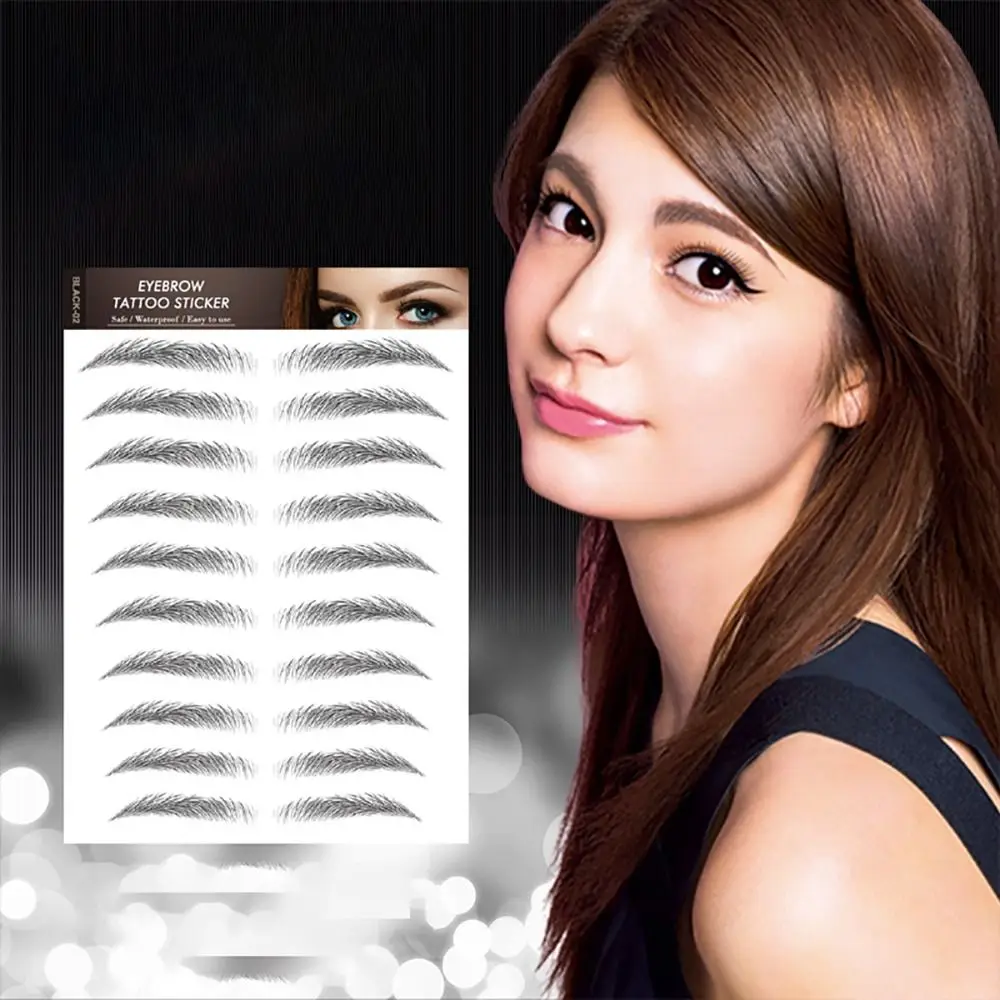 New-Fashion-Bionic-Eyebrow-Patch-False-Eyebrows-Tattoo-Eyebrow-Peel-Off-Temporary-Tint-Realistic ...