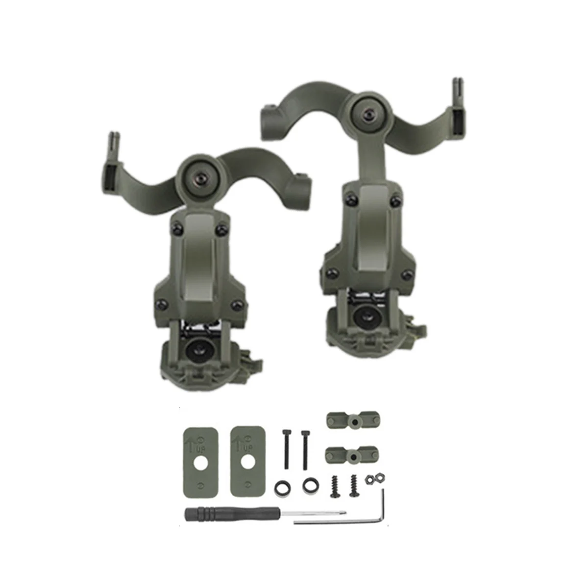 Headset-Rail-Mount-Bracket-360-Rotation-Headset-Helmet-Guide-Adapter ...