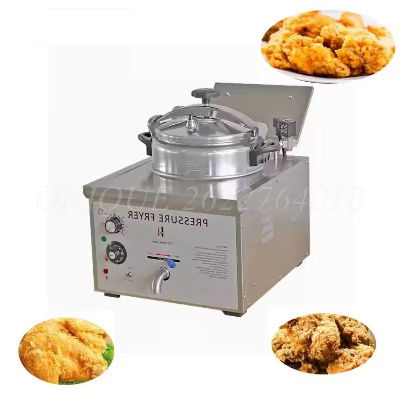 16L-Commercial-Pressure-Chicken-Fried-Electric-Fryer-Countertop-Single ...