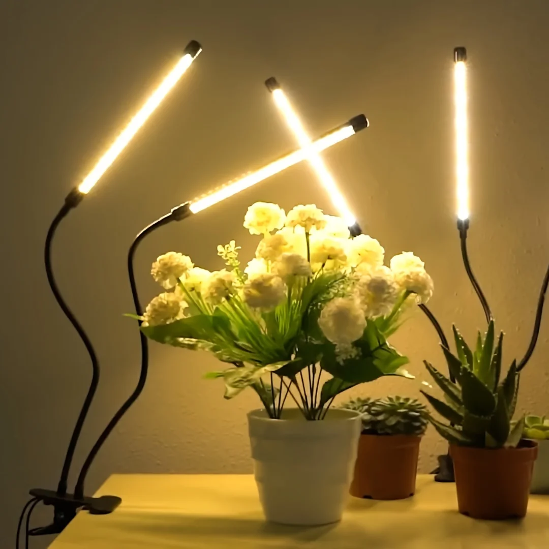 Indoor Plant Grow Lamp,Clip On Plant Lamp Full Spectrum LED Plant Grow ...