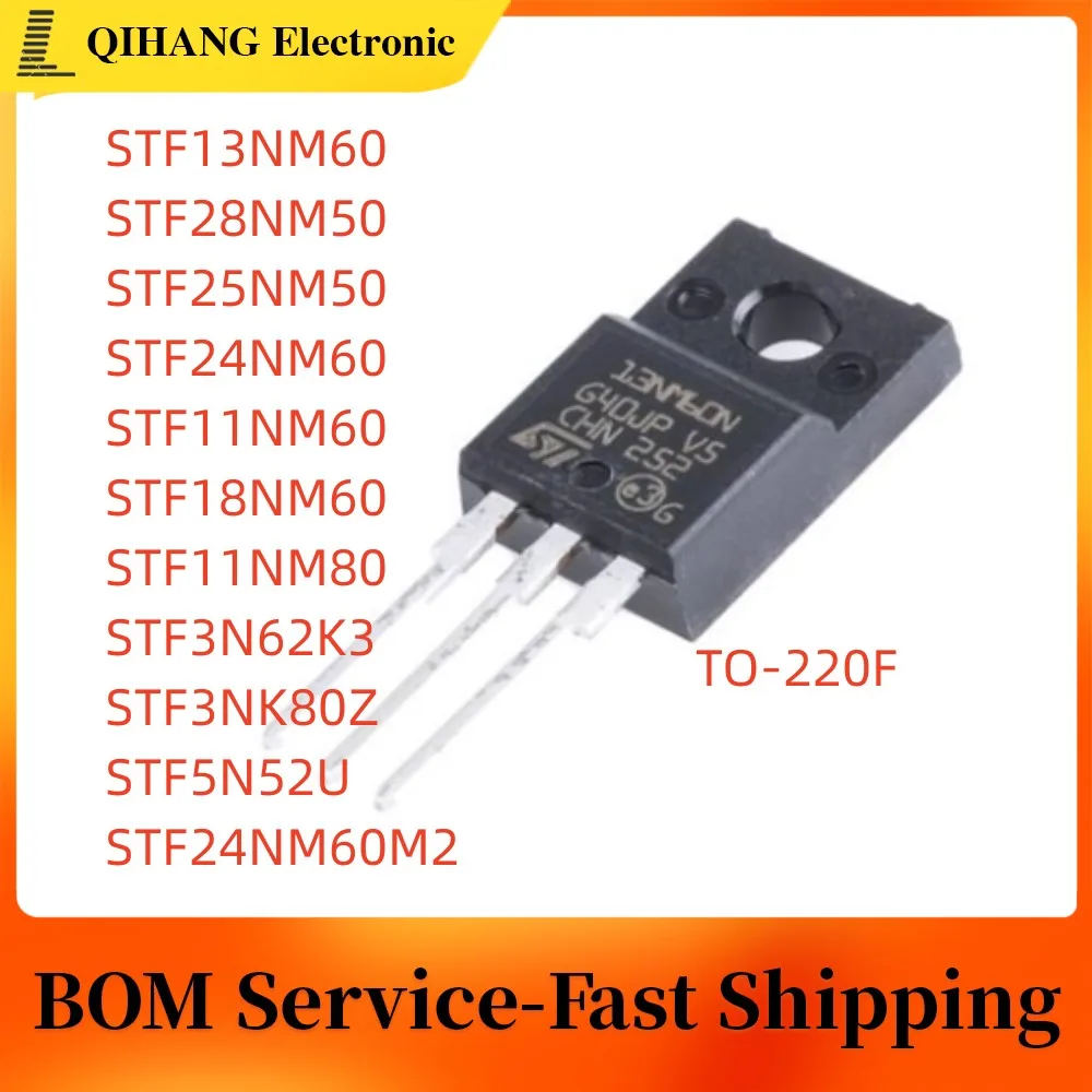 5PCS-STF13NM60-STF28NM50-STF25NM50-STF24NM60-STF11NM60-STF18NM60 ...